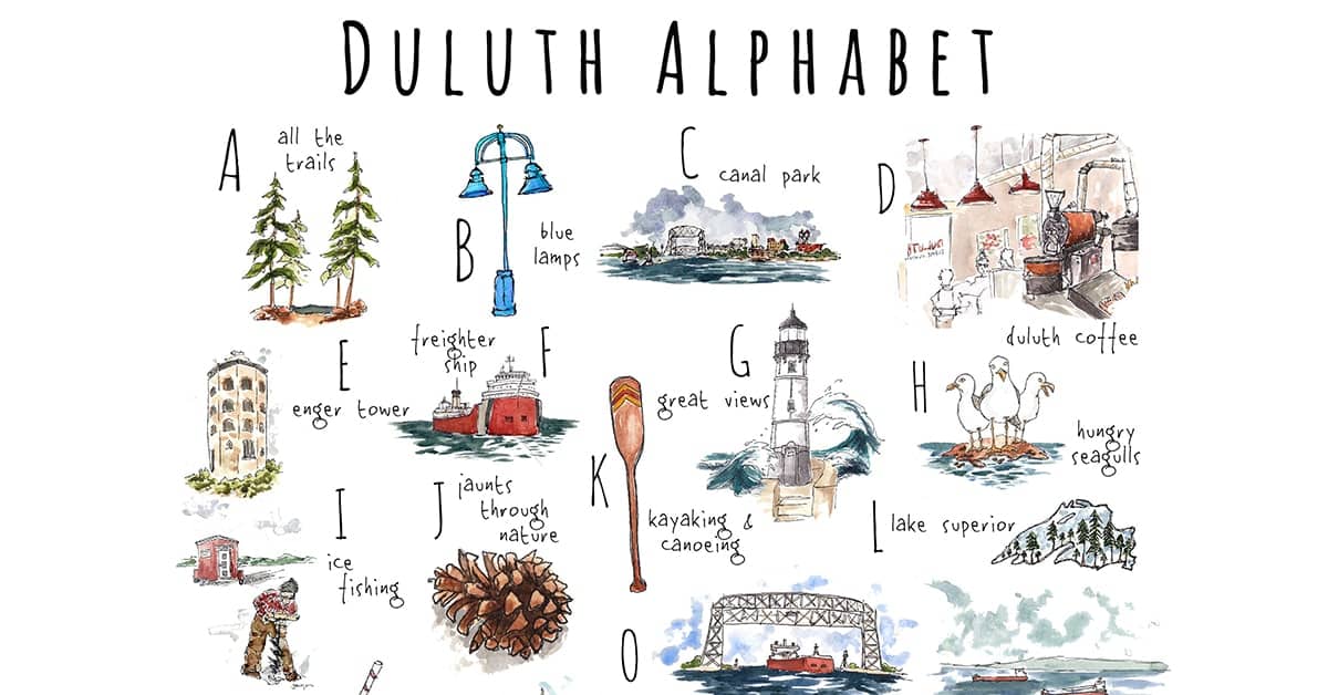 The story of the "Duluth Alphabet" by Artist Sam Nielsen - Destination ...